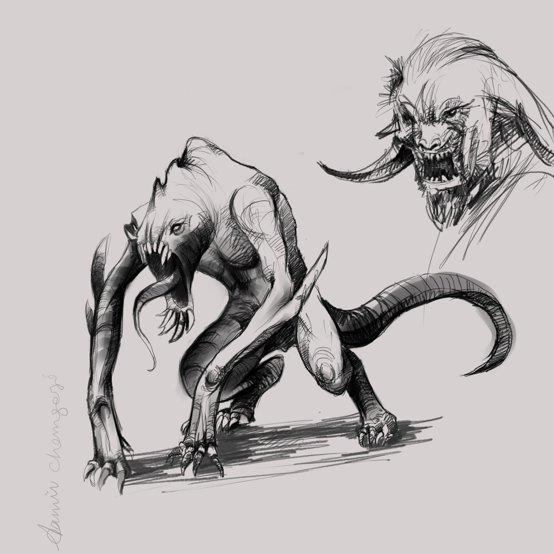 ArtStation - creature sketch