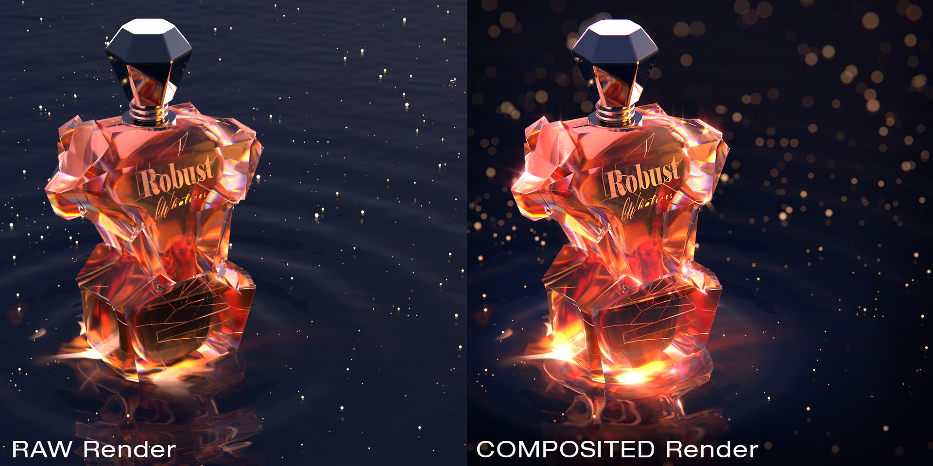 JB CAILLET - [BREAKDOWNS] " ROBUST " Perfume Packshot Design