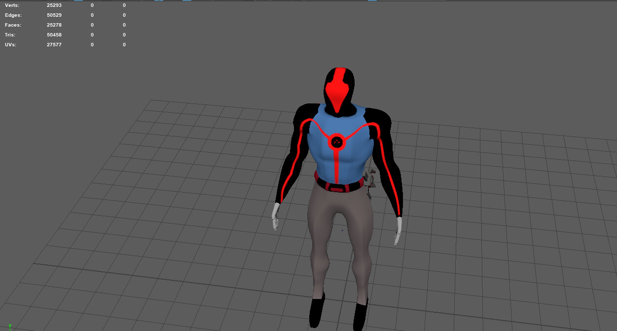 ArtStation - Humanoid Security Robo Character model (Low-poly)