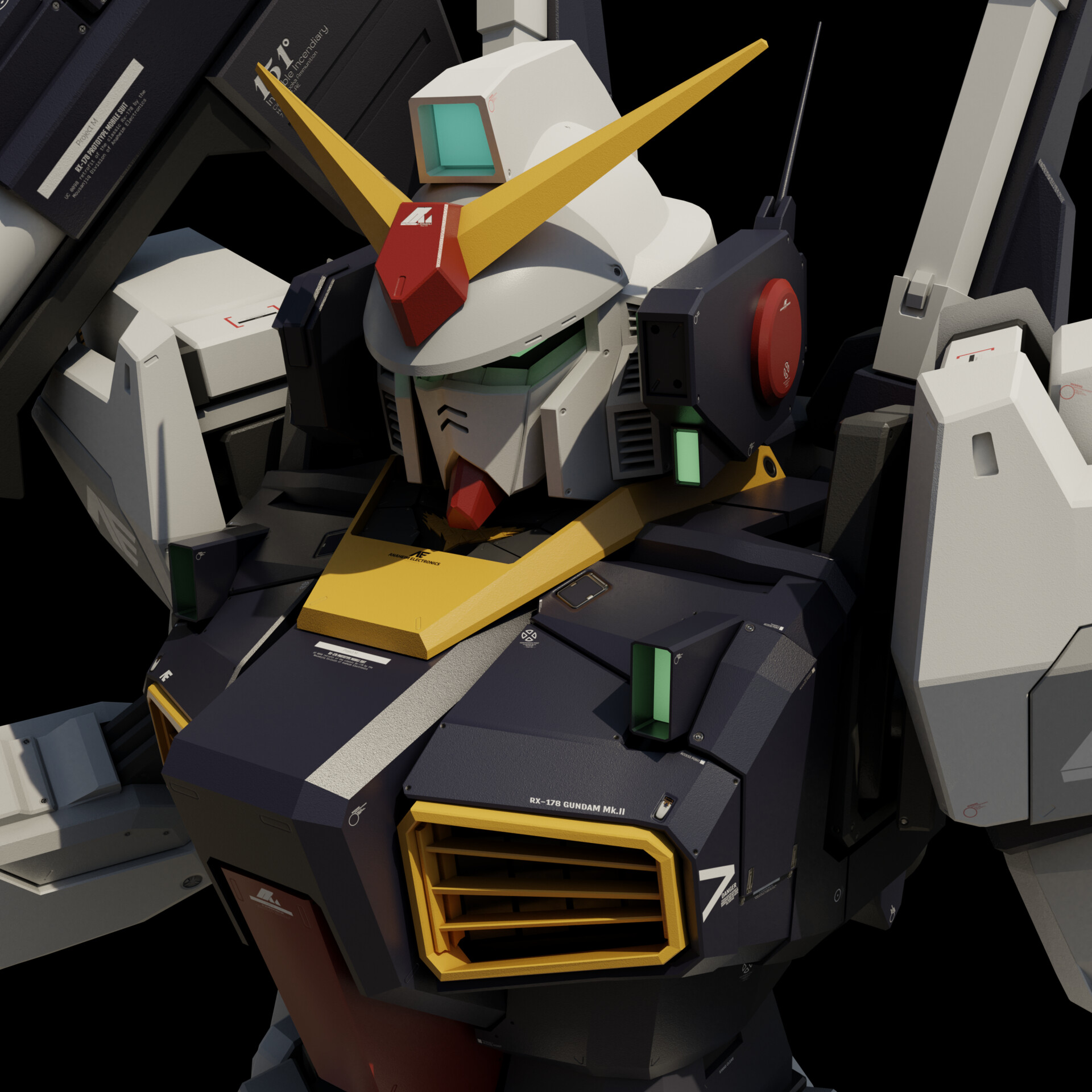 ArtStation - RX-178 Gundam Mk.II (Project M)