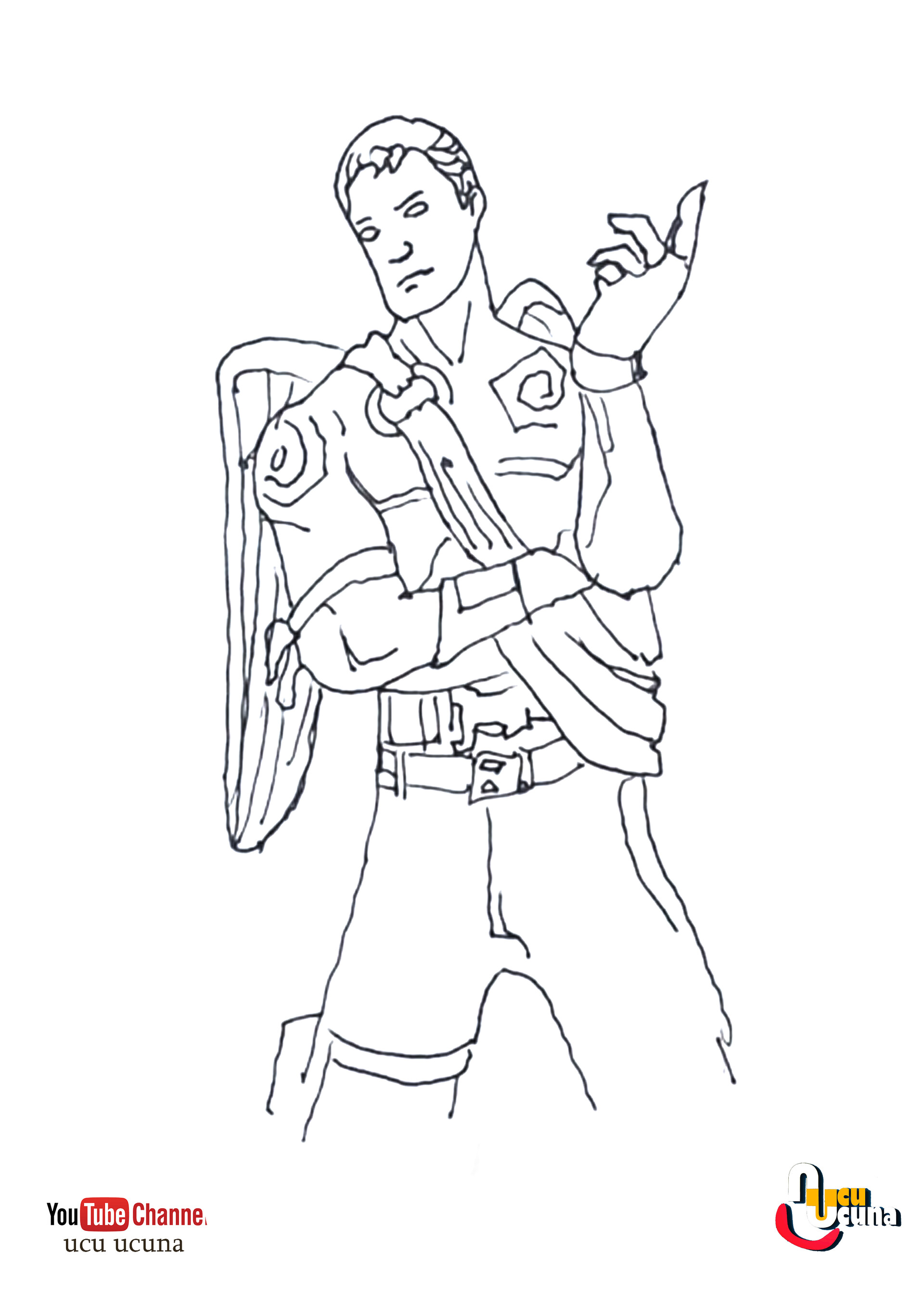 how to draw fortnite love ranger