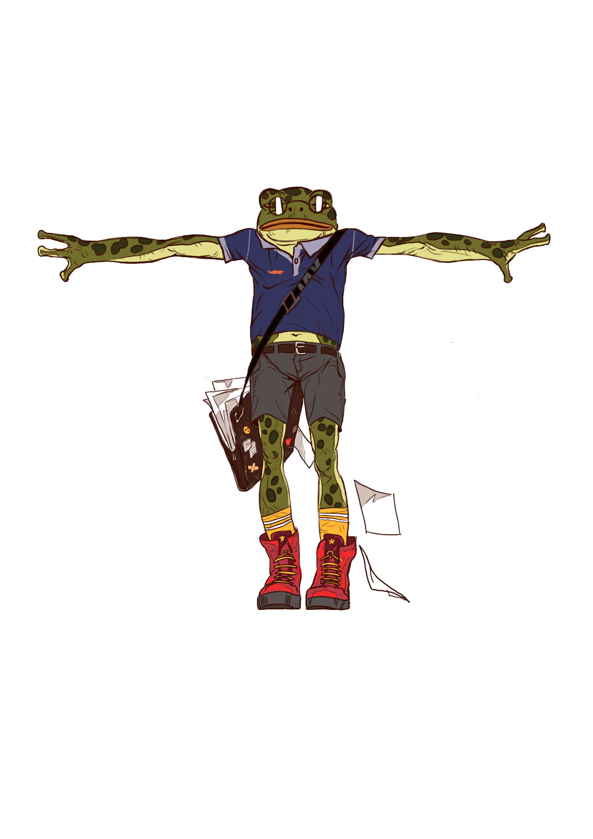 ArtStation - tired frog