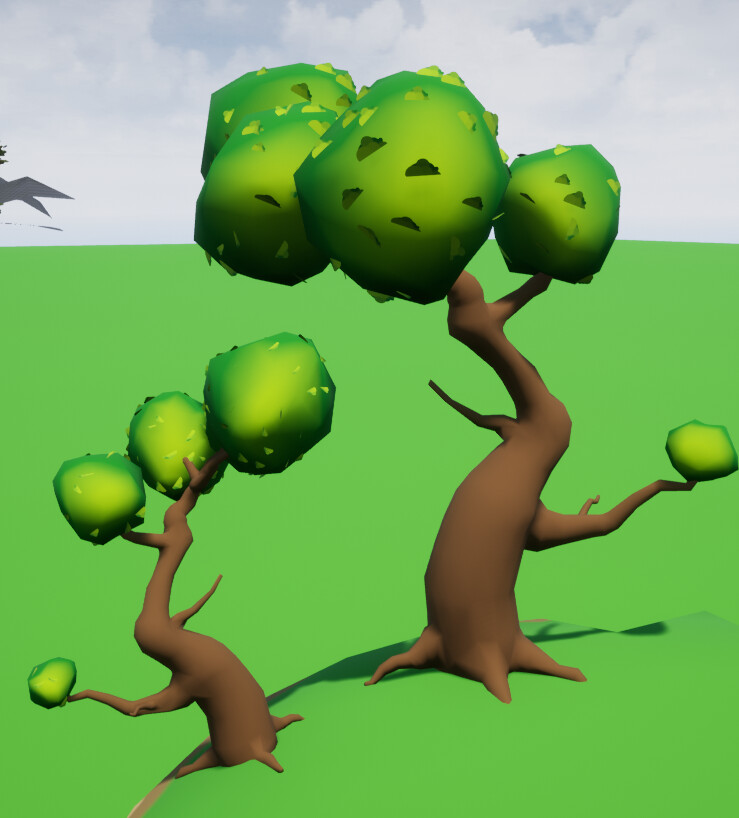 ArtStation - Low poly tree