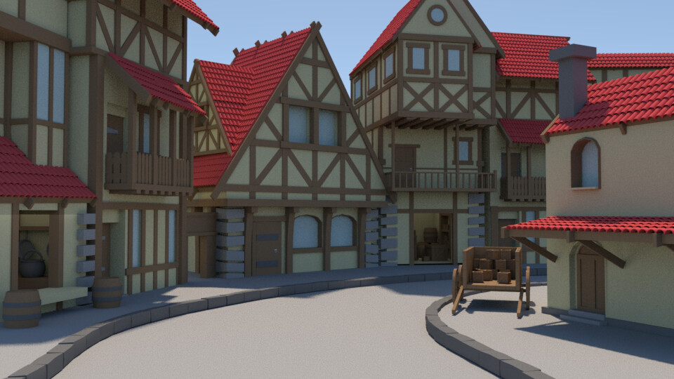 ArtStation - Medieval Street