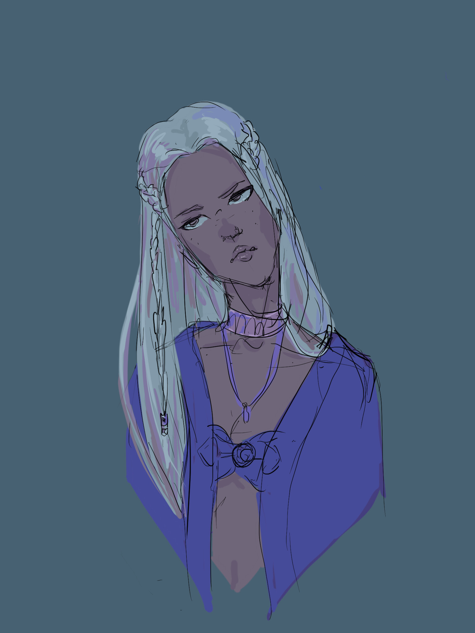 ArtStation - Blue Lady