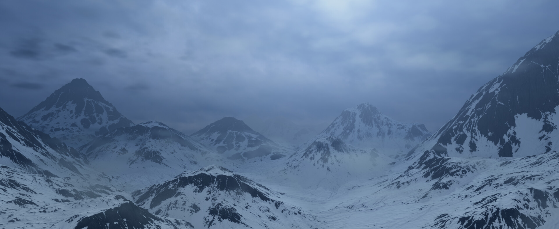 ArtStation - Snowy Mountains