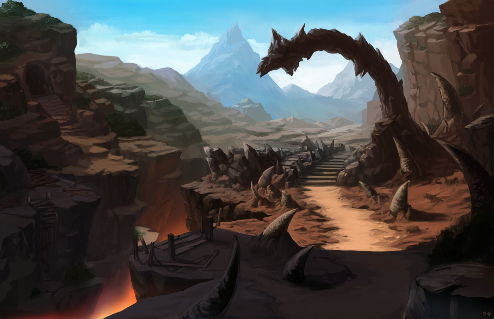 ArtStation - Orc Village Gate