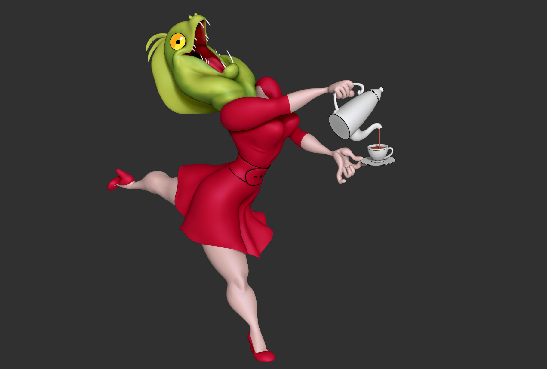 ArtStation - Happy Eel Lady