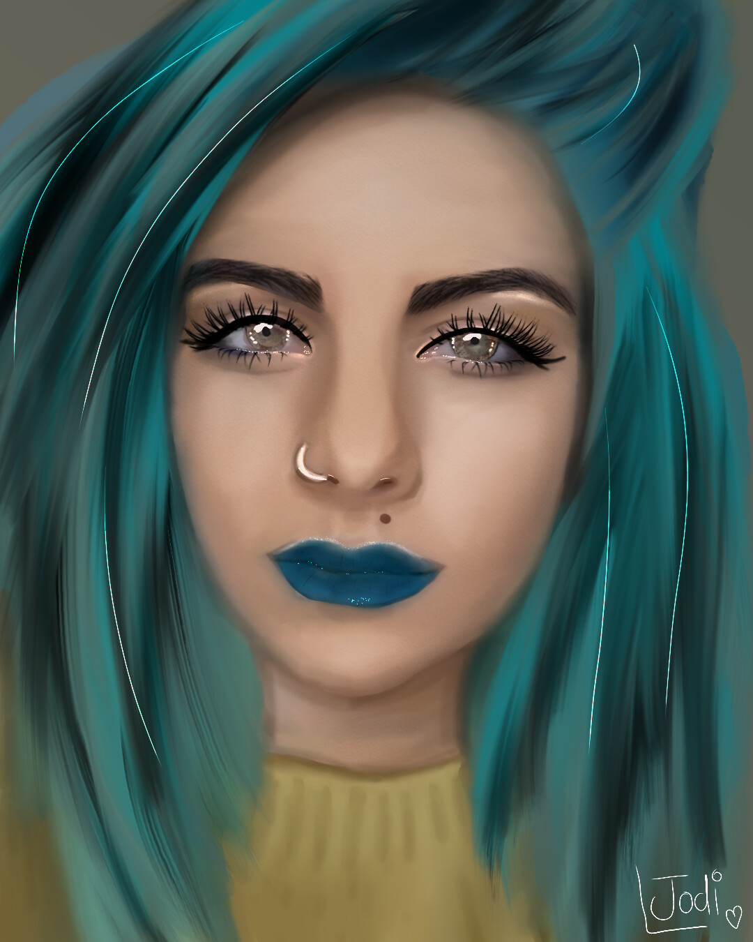 ArtStation - Blue hair don't care