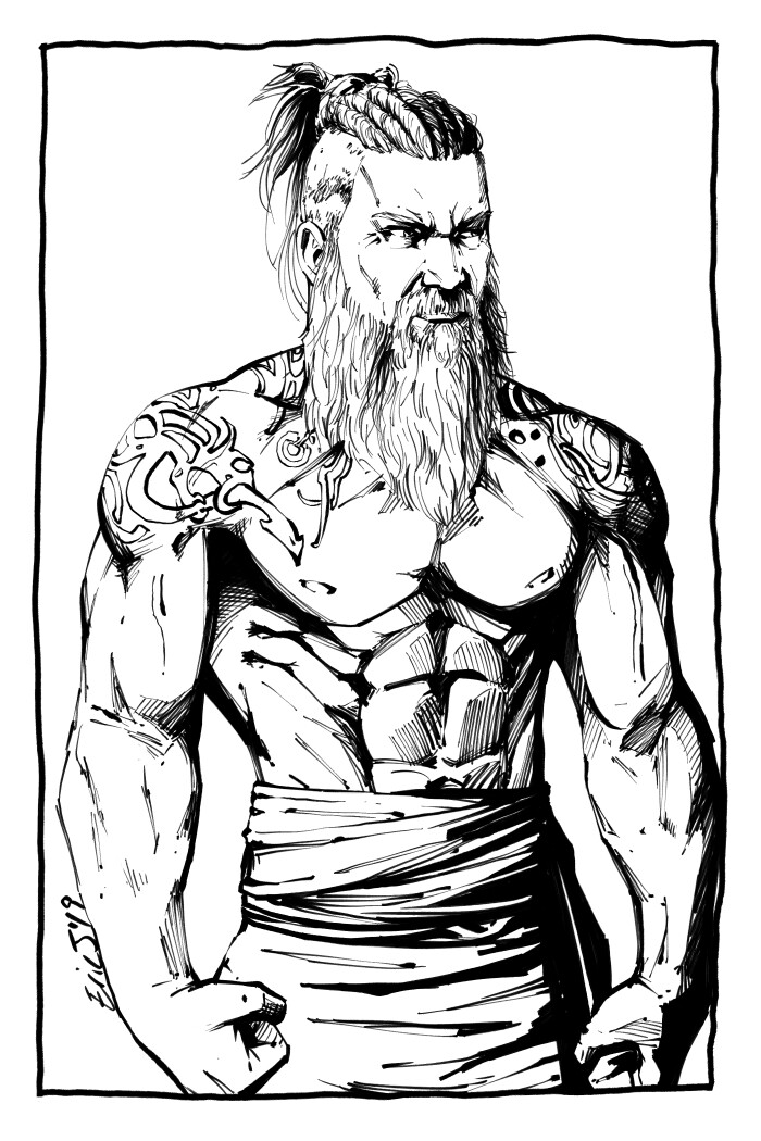 ArtStation - 1 Hour(ish) Viking Sketch and Timelapse