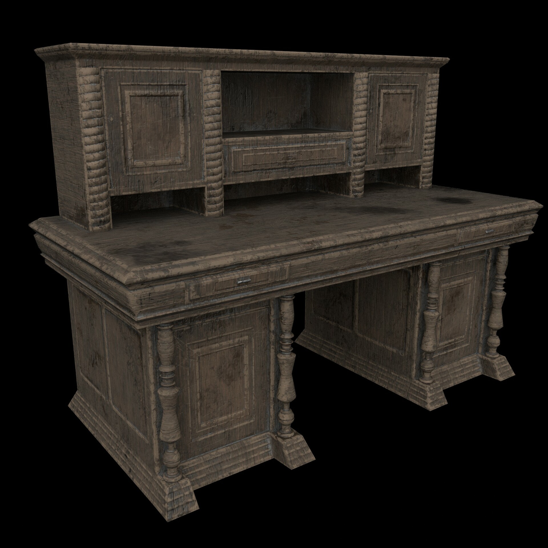 ArtStation - Low Poly Desk