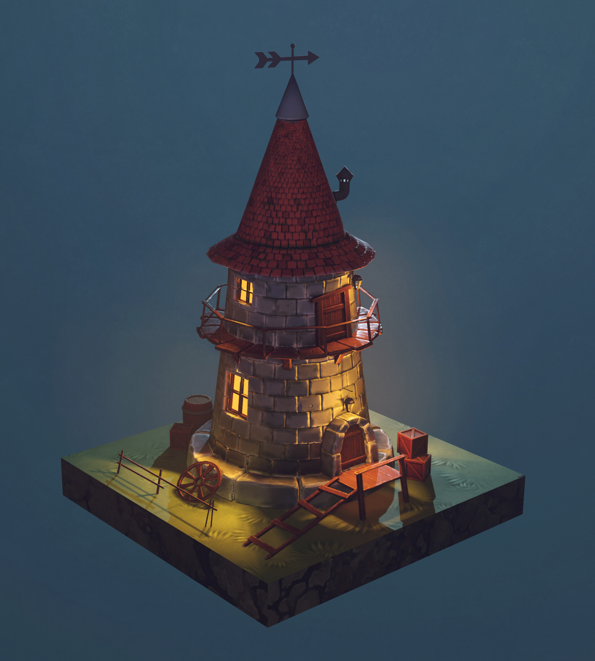ArtStation - Medieval Tower