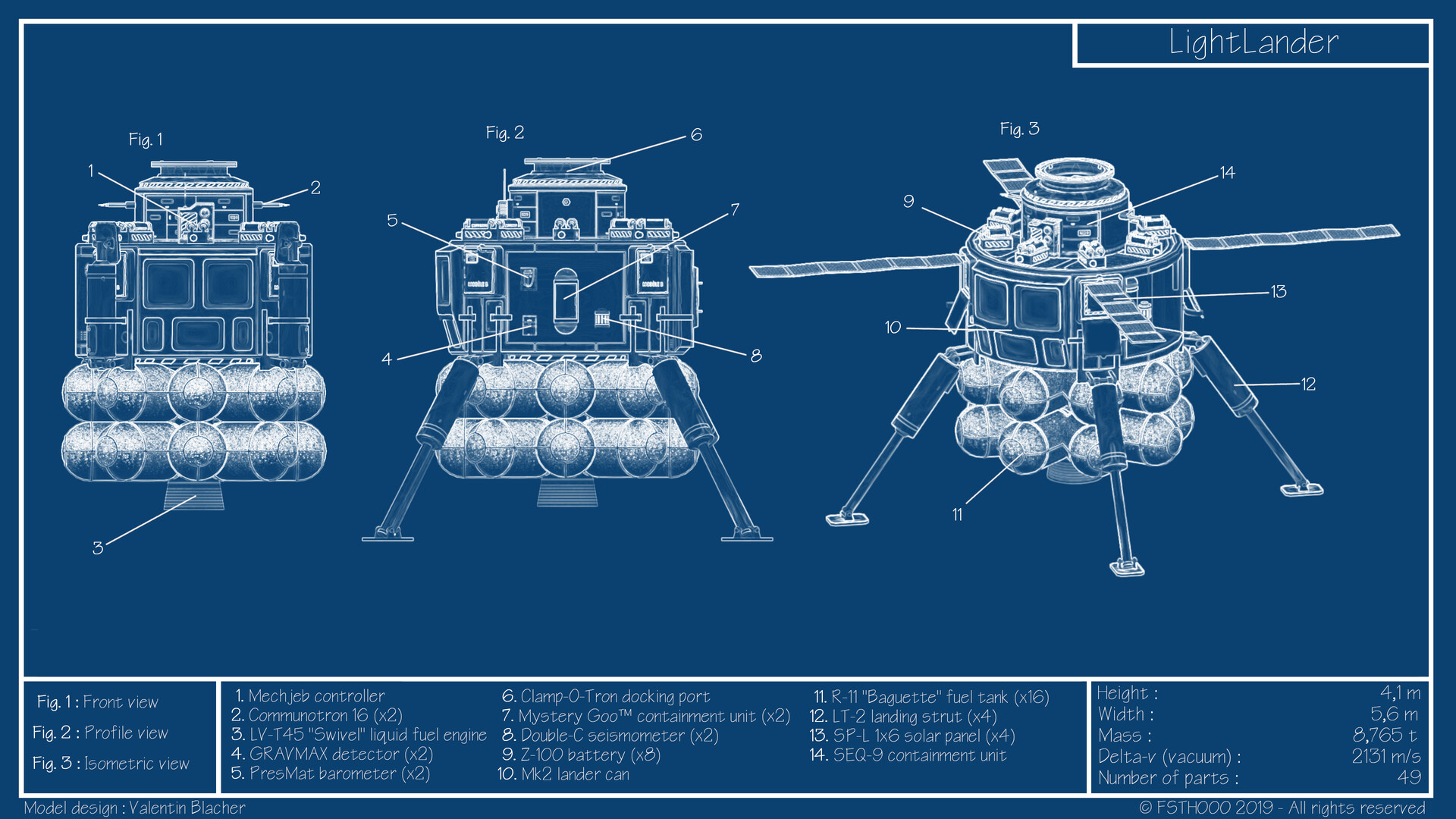 ArtStation - LightLander - KSP blueprint