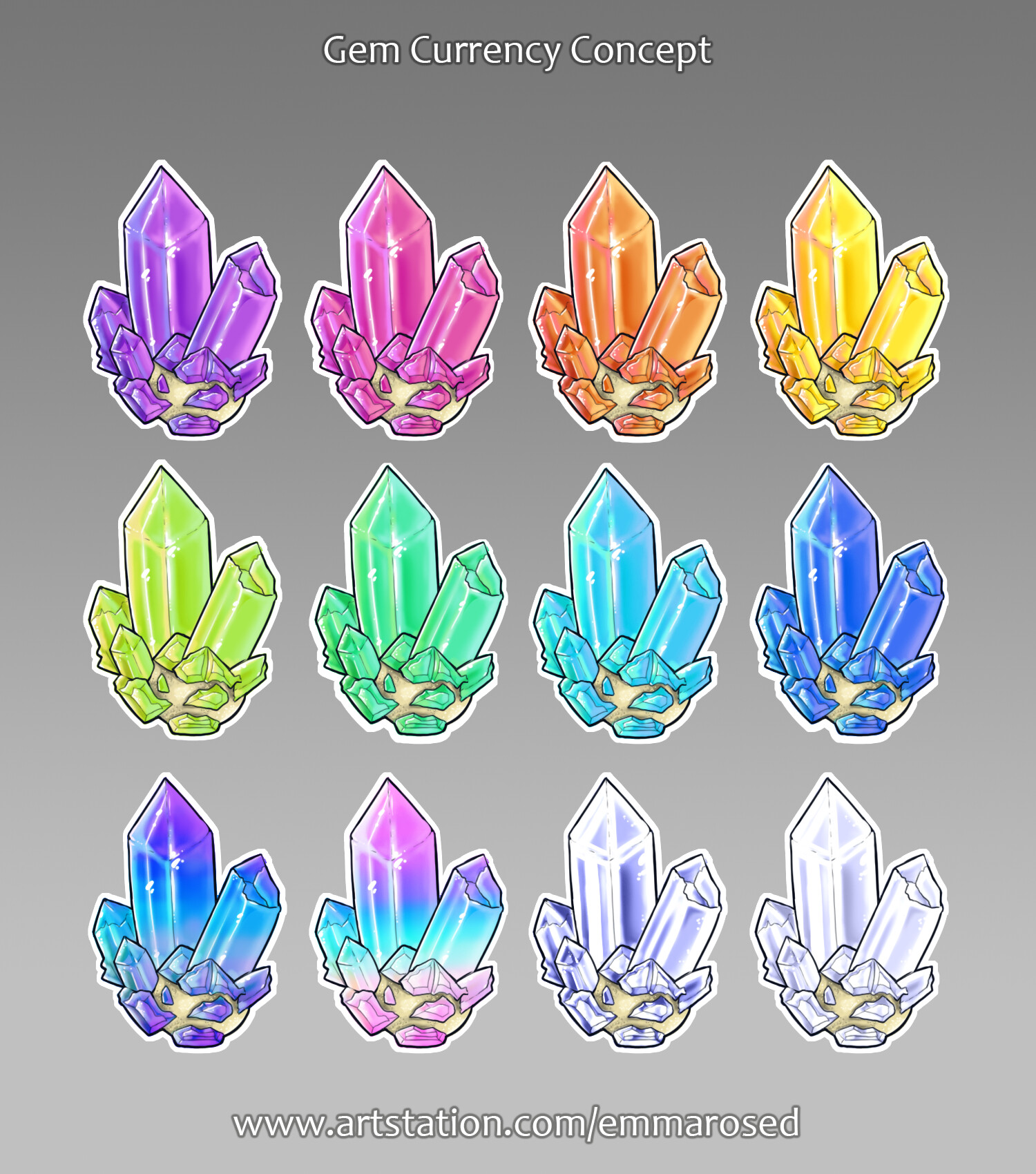 ArtStation - Gem Currency Concept