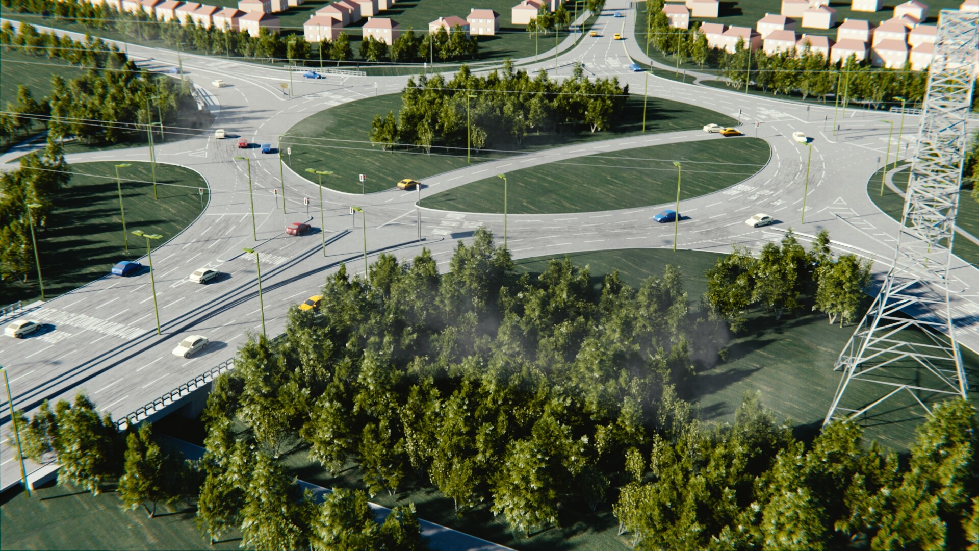 ArtStation - Elmbridge Court Roundabout - Gloucestershire