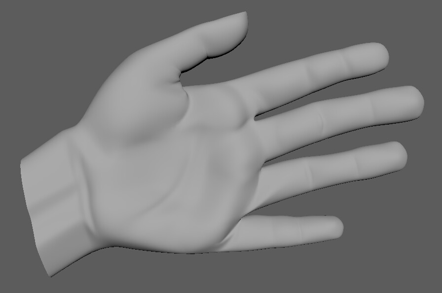 ArtStation - Hand Model (1000 face un smoothed)