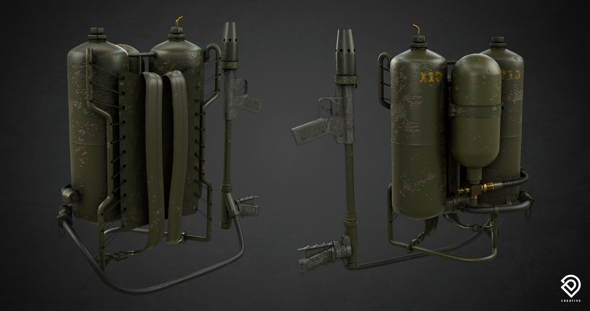 Dragoart3D - Flamethrower M2-2