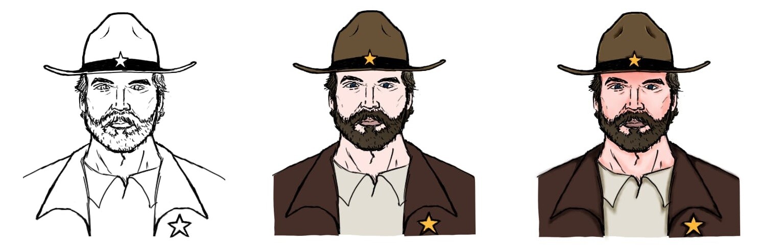 ArtStation - ppicolott: Sheriff Portrait