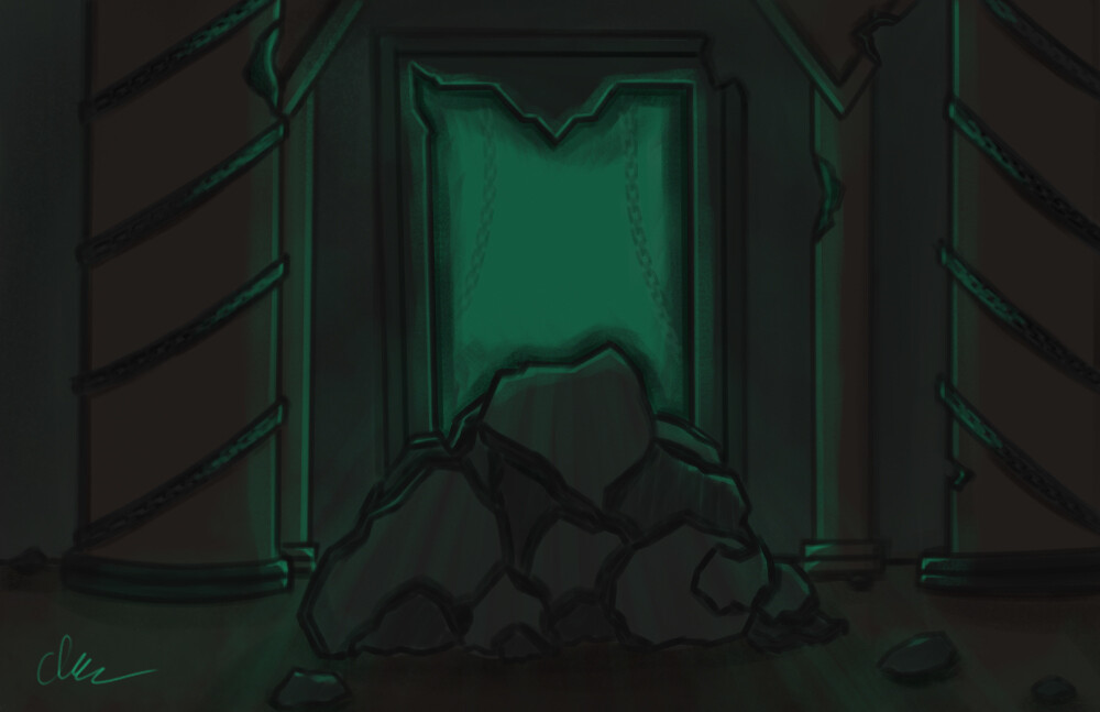 ArtStation - Green dark tomb