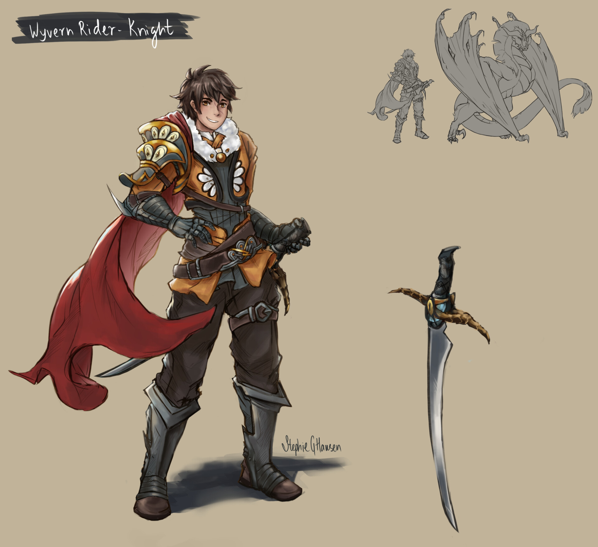 ArtStation - The Wyvern Knight
