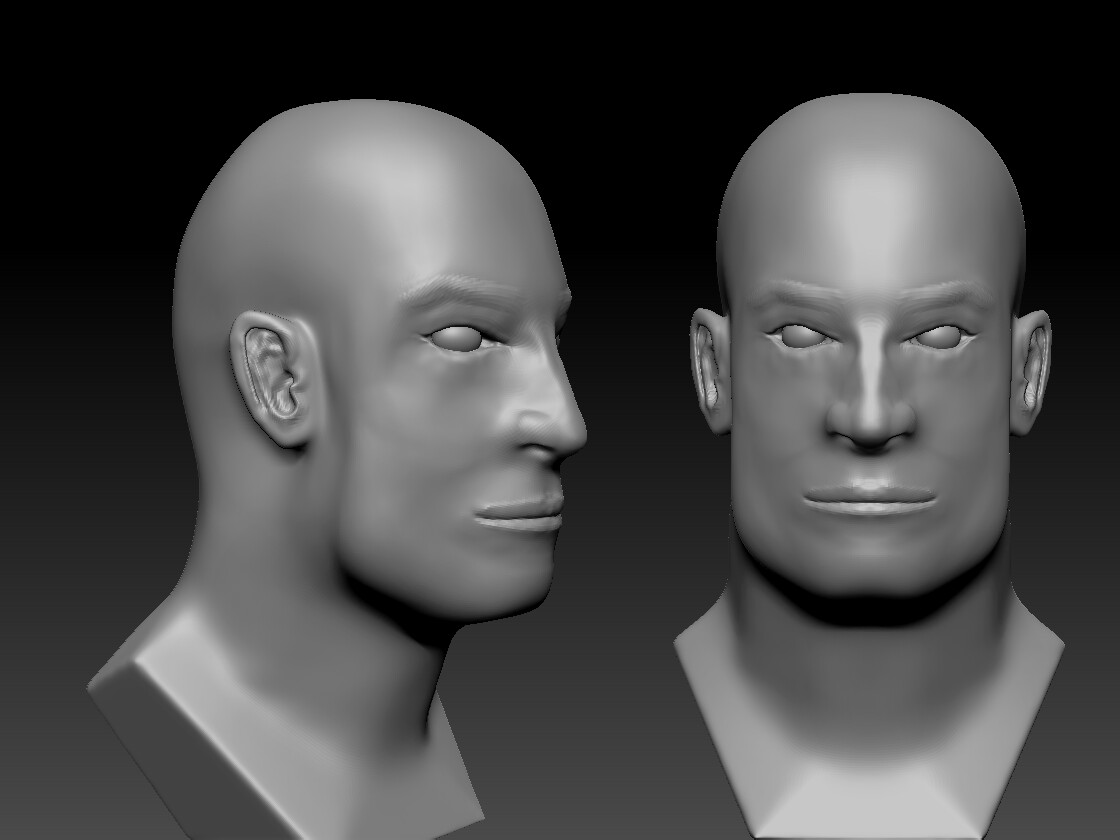 ArtStation - Stylized Head Bust - Learning ZBrush