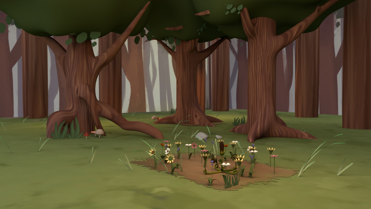 ArtStation - "Bloom" Forest 3D Environment