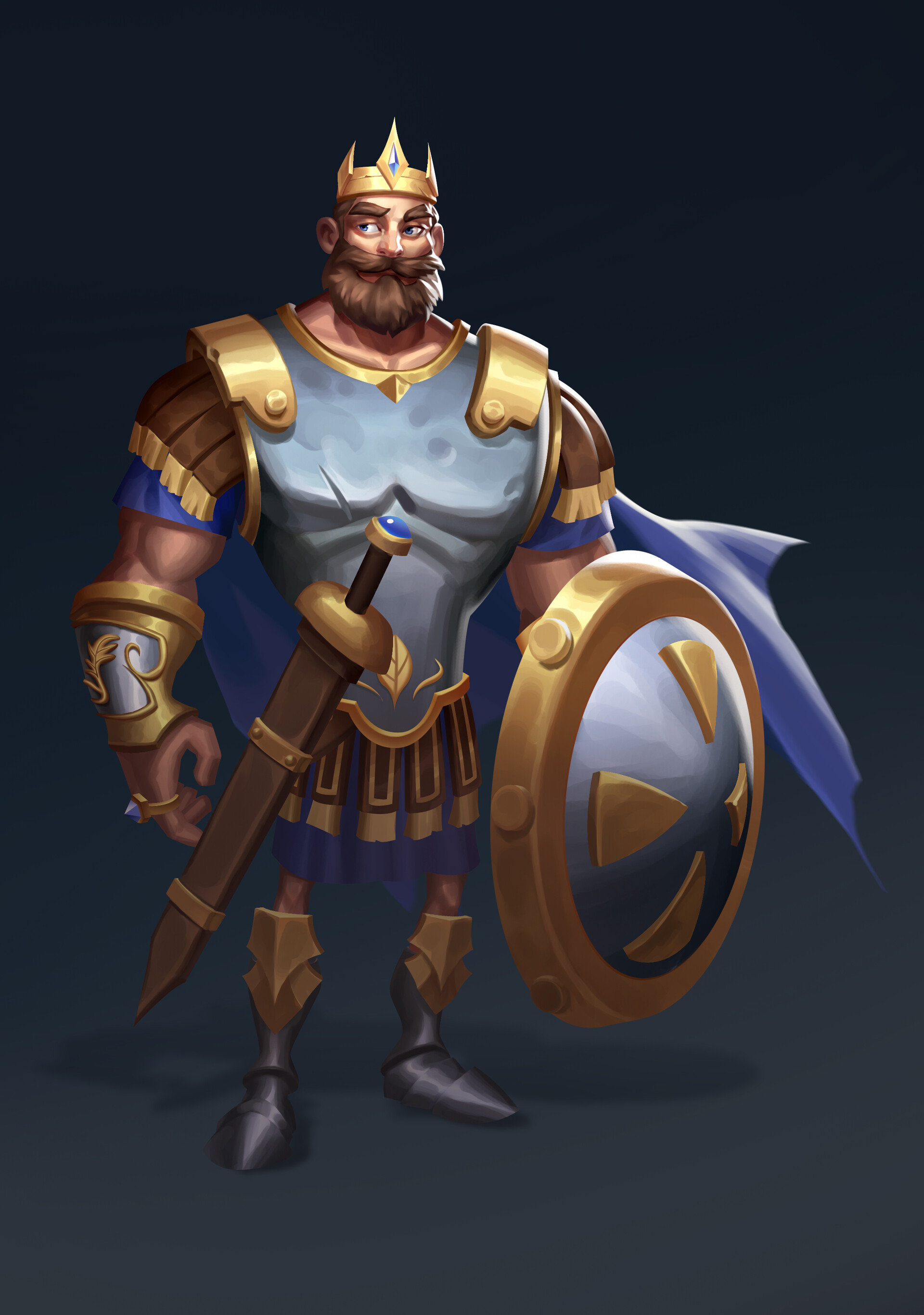 ArtStation - Coming King，Two Different painting styles