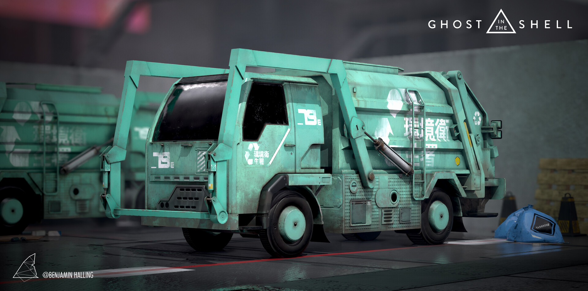 ArtStation - Ghost in The Shell - Garbage Truck