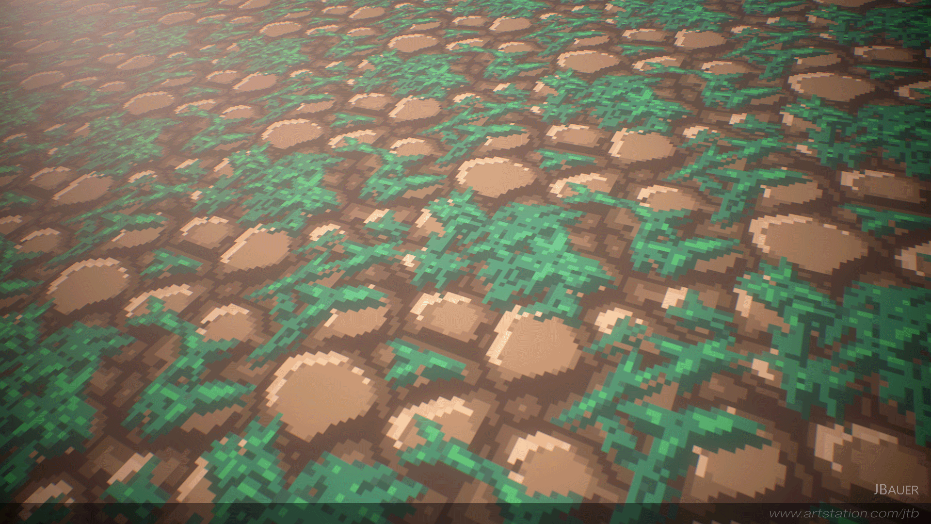 how to draw pixel art grass