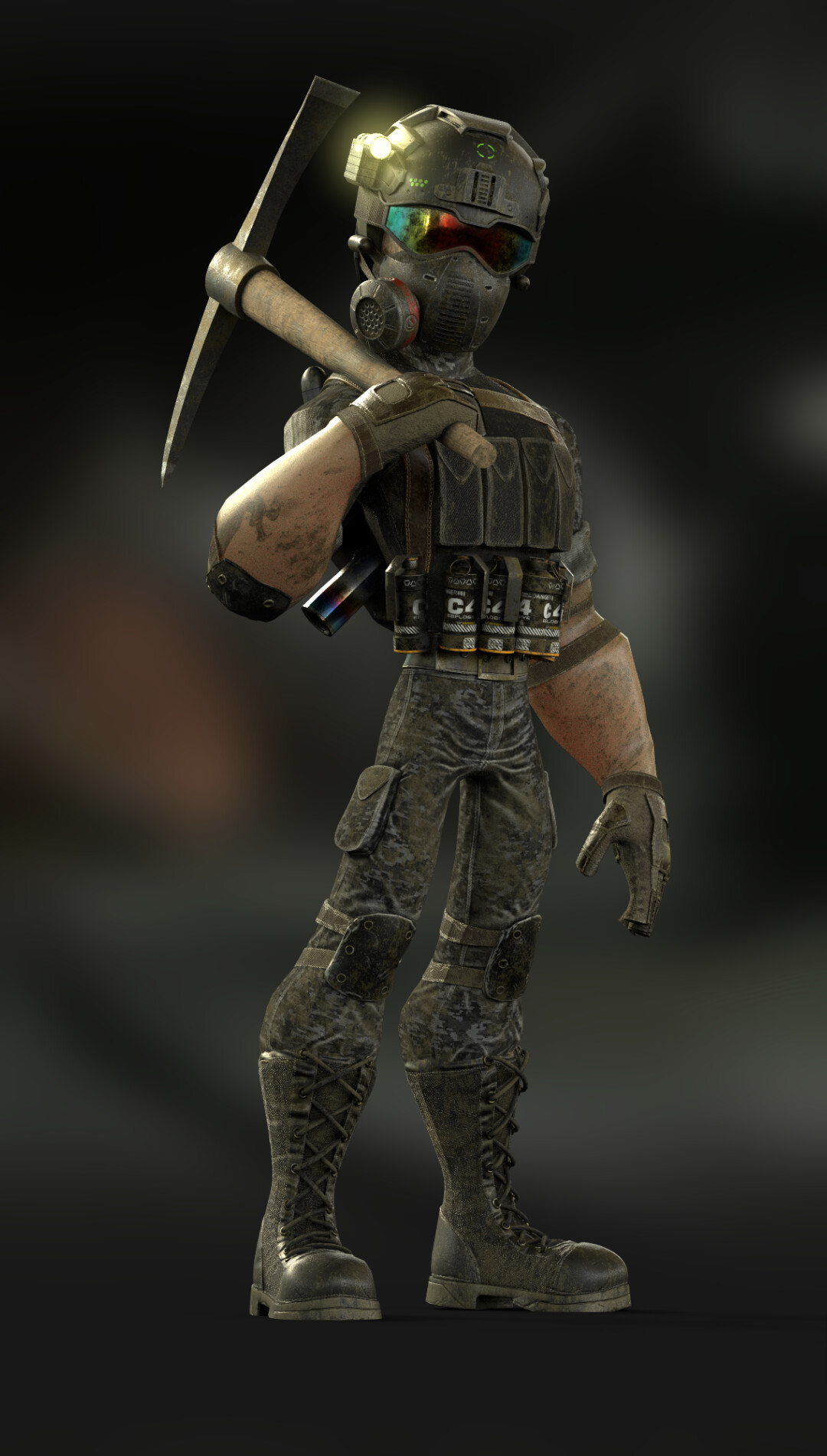 ArtStation - 3d character stylized rescue specialist