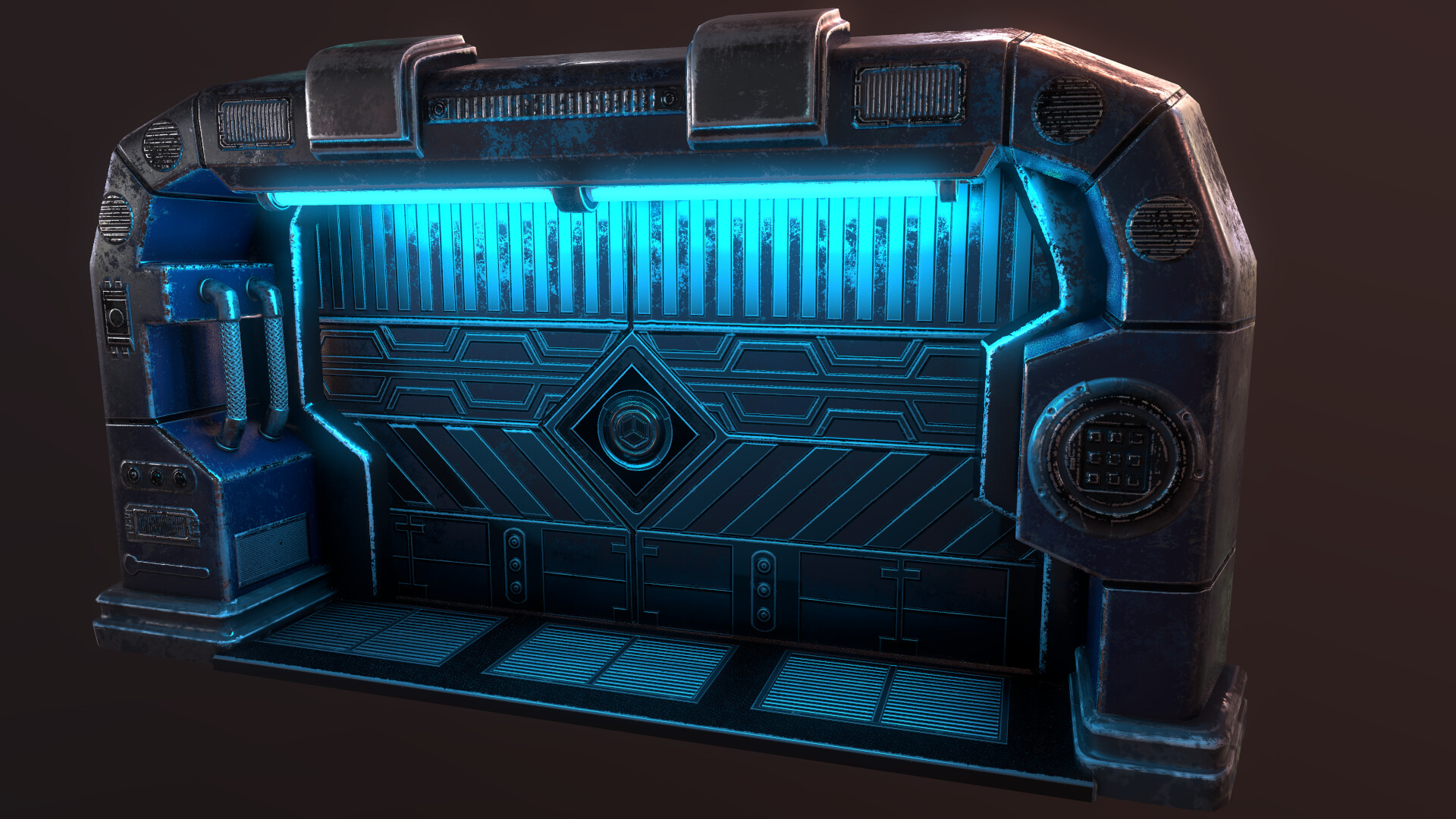 ArtStation - Texturing Sci-fi door