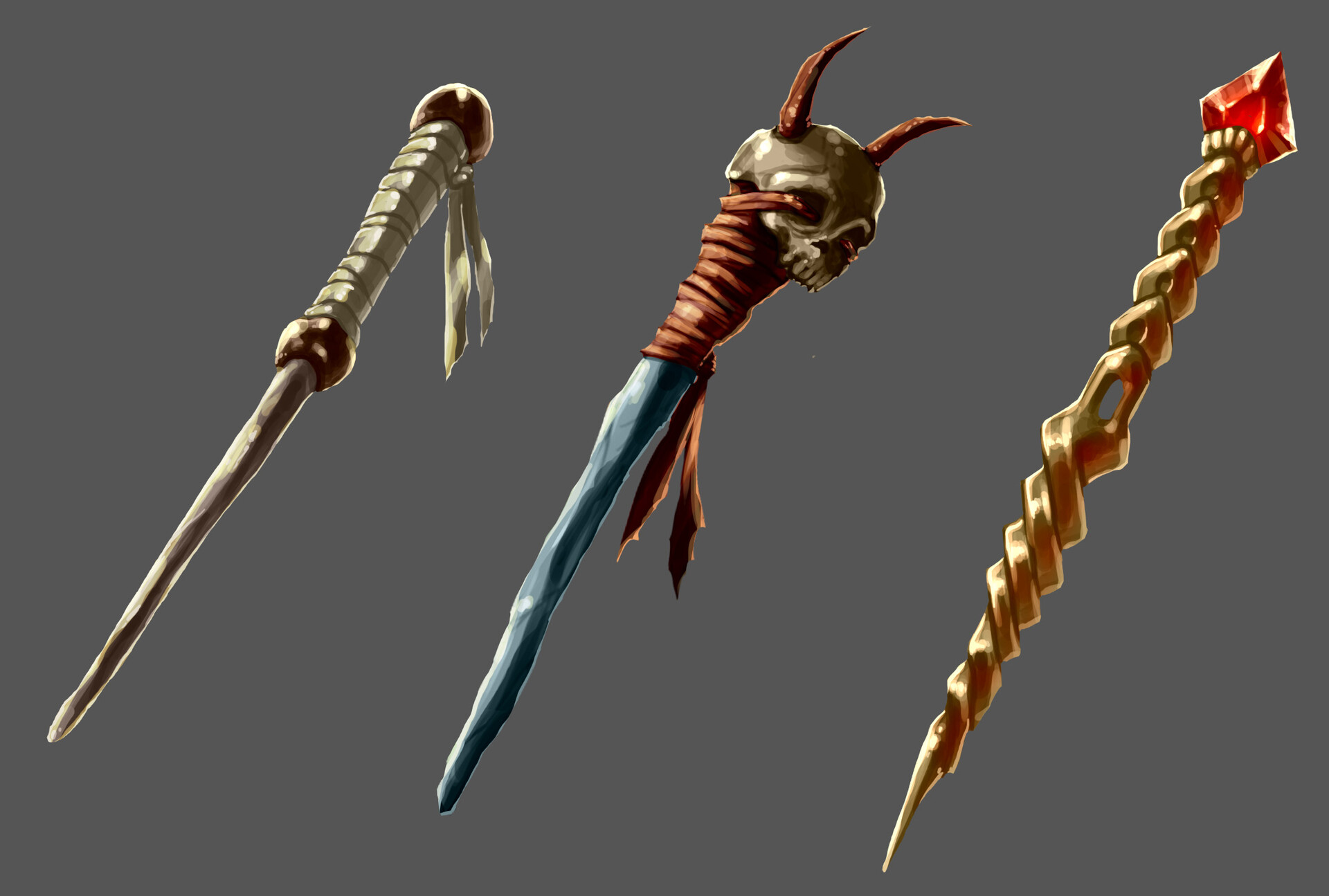 ArtStation - 2D weapon designs