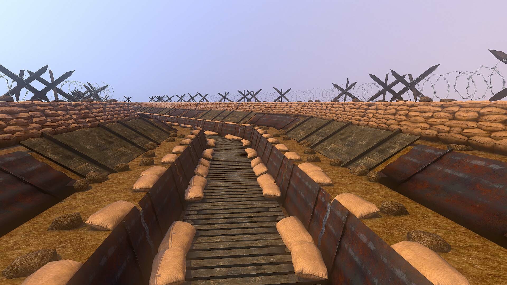 ArtStation - modeler Army Trench pack Game assets