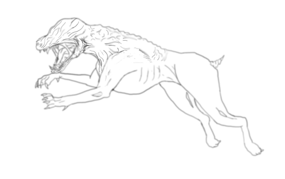 hellhound drawing easy