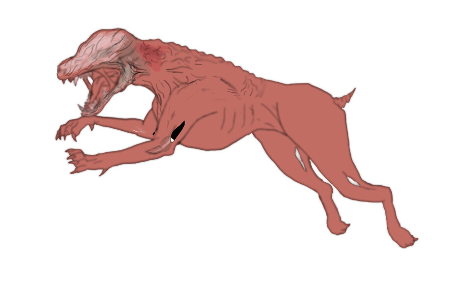 hellhound drawing easy