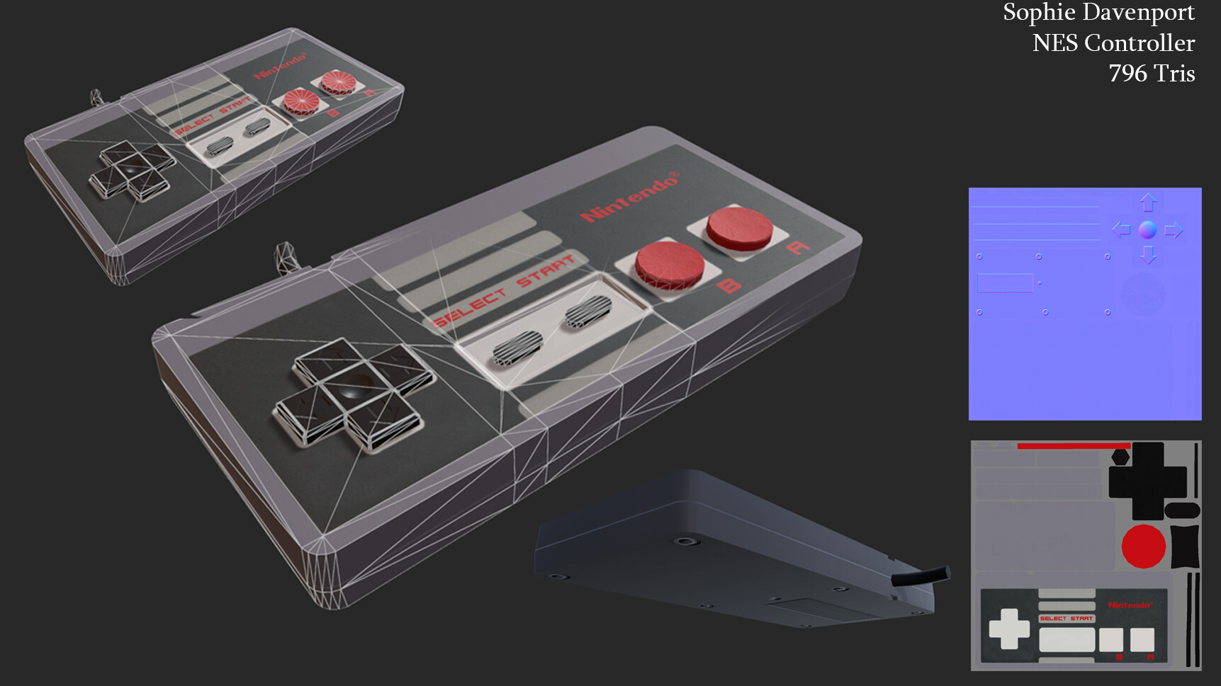 ArtStation - NES Controller Model