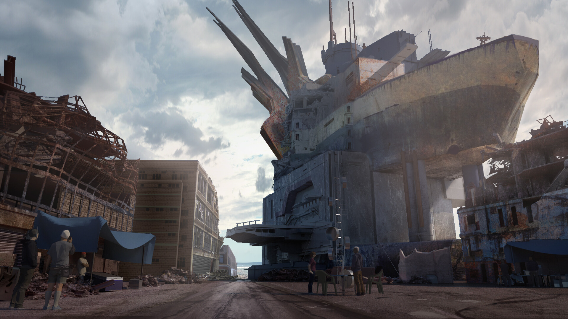 ArtStation - Sci-Fi Dystopian Suburbia