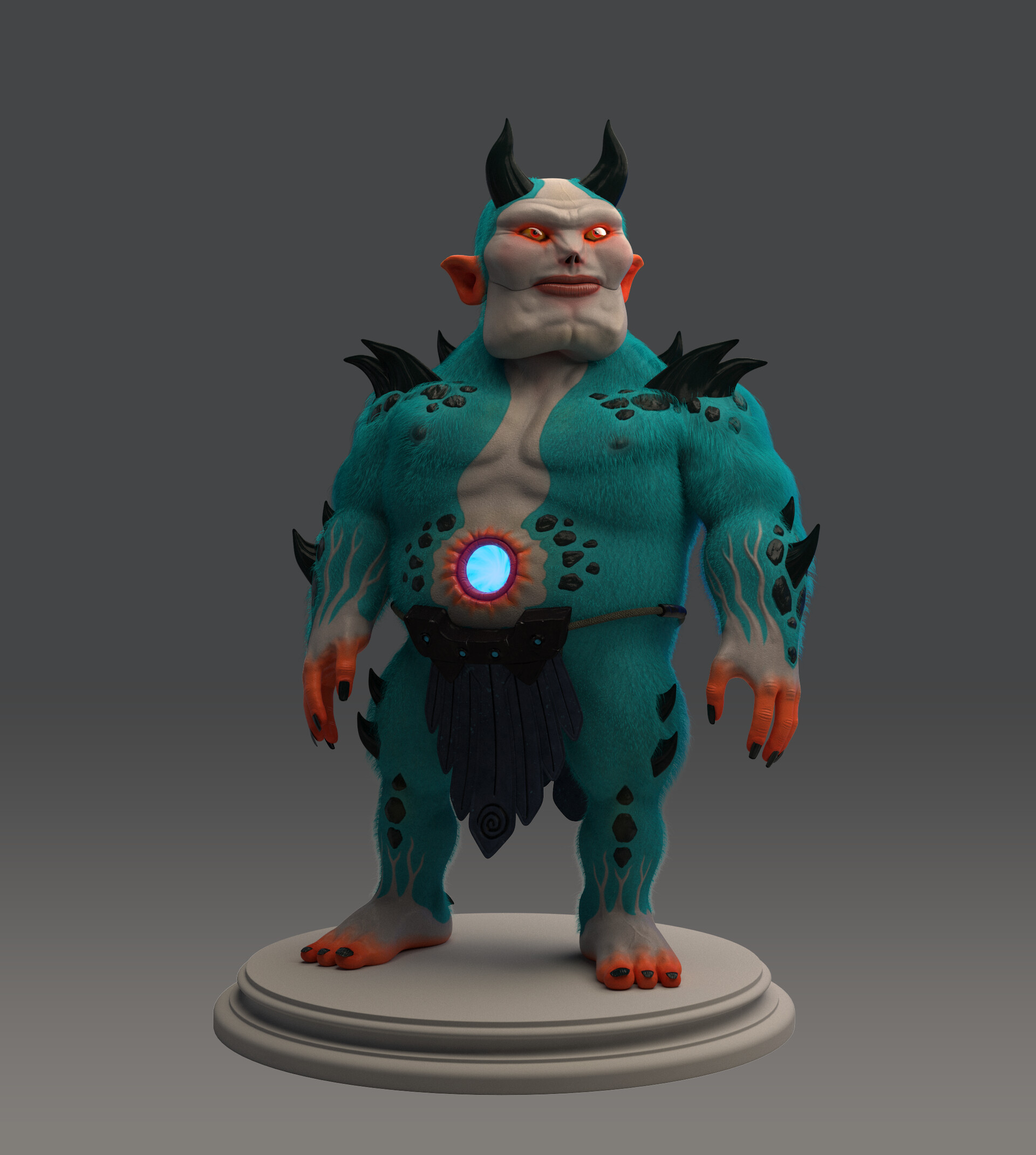 ArtStation - Blue Demon