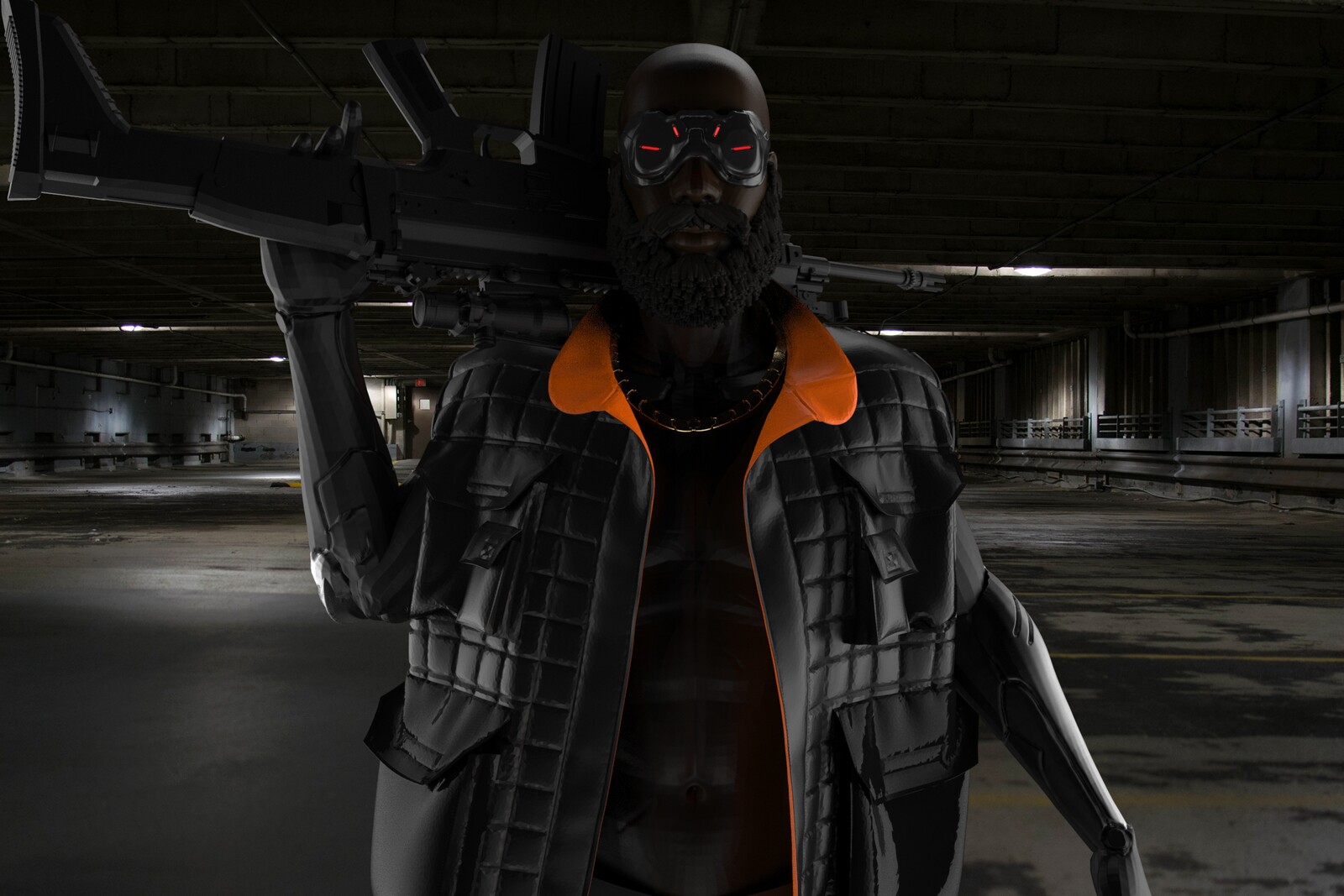 Don Jermaine Nicholas - "Dragoon" Cyberpuk character Concept