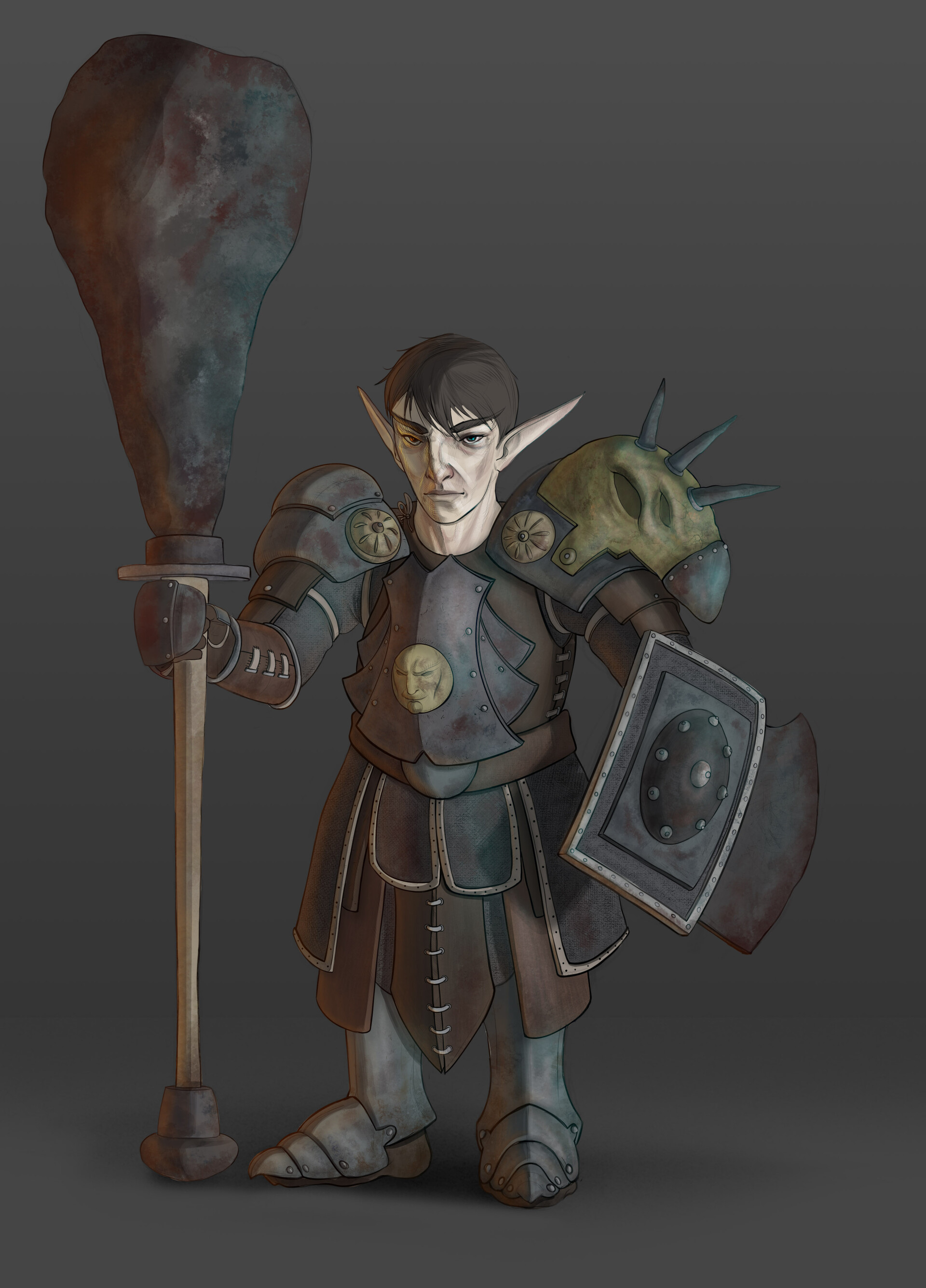 ArtStation - GUNO Half-elf Half-dwarf