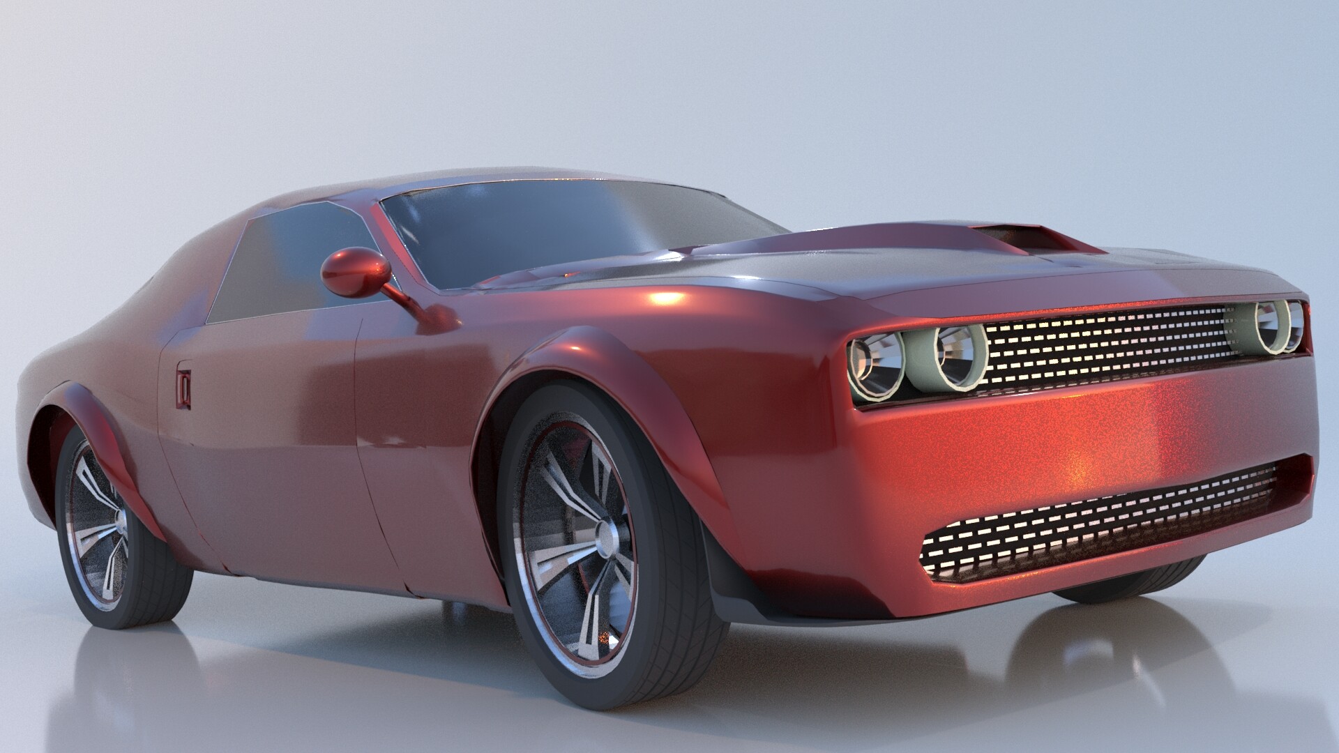 ArtStation - render dodge challenger 2019 rt