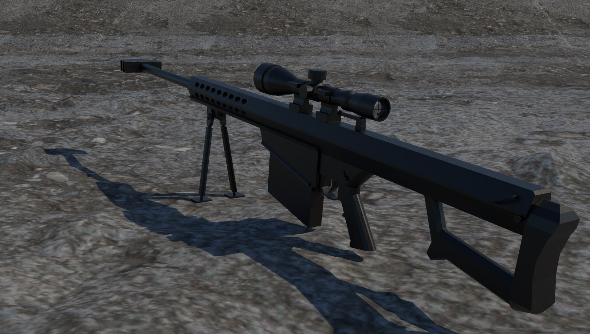 ArtStation - Barret 50 Cal