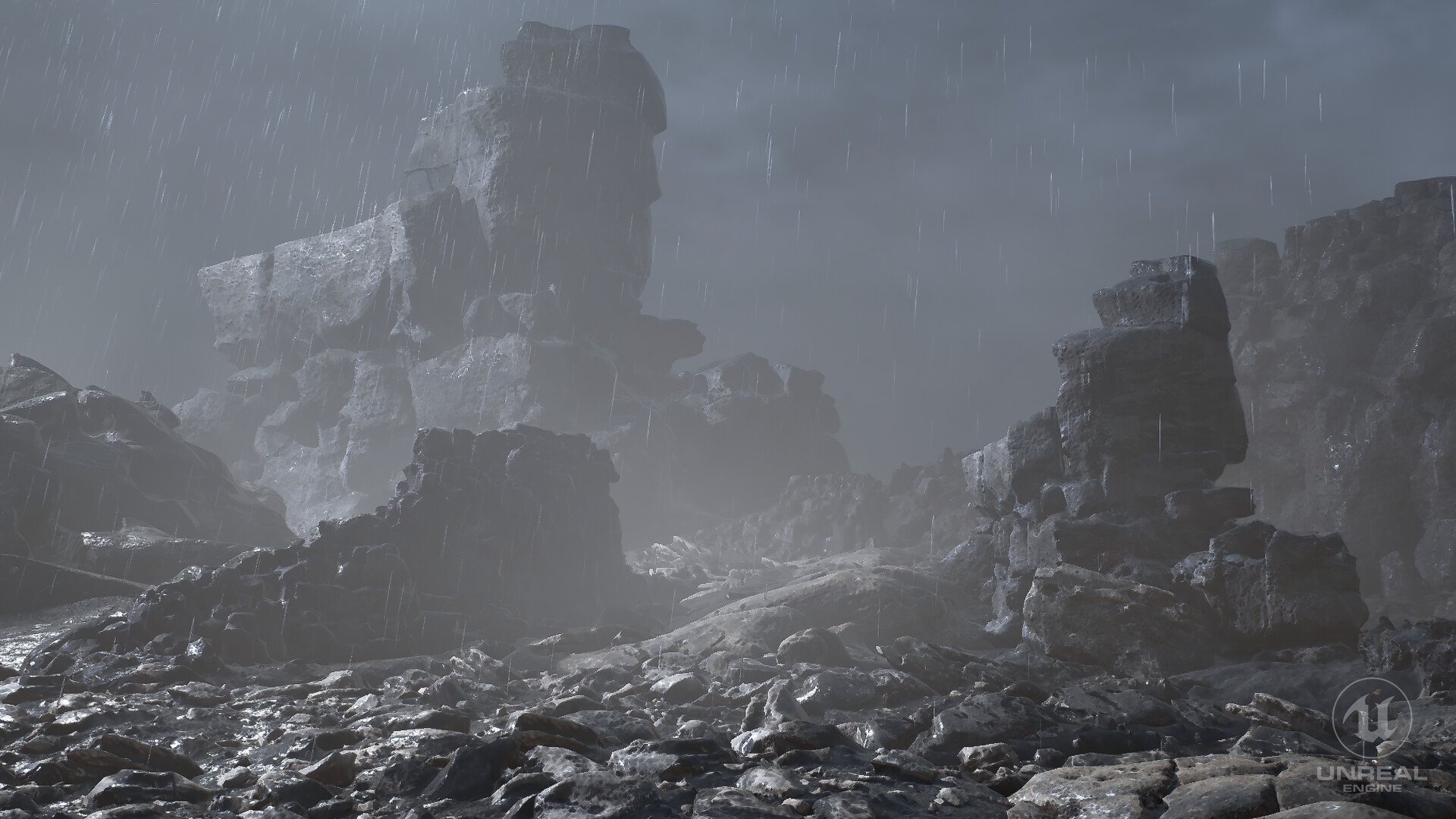 Vishal Ranga Portfolio - Unreal Engine 4: Rain/Water Flow Material ...