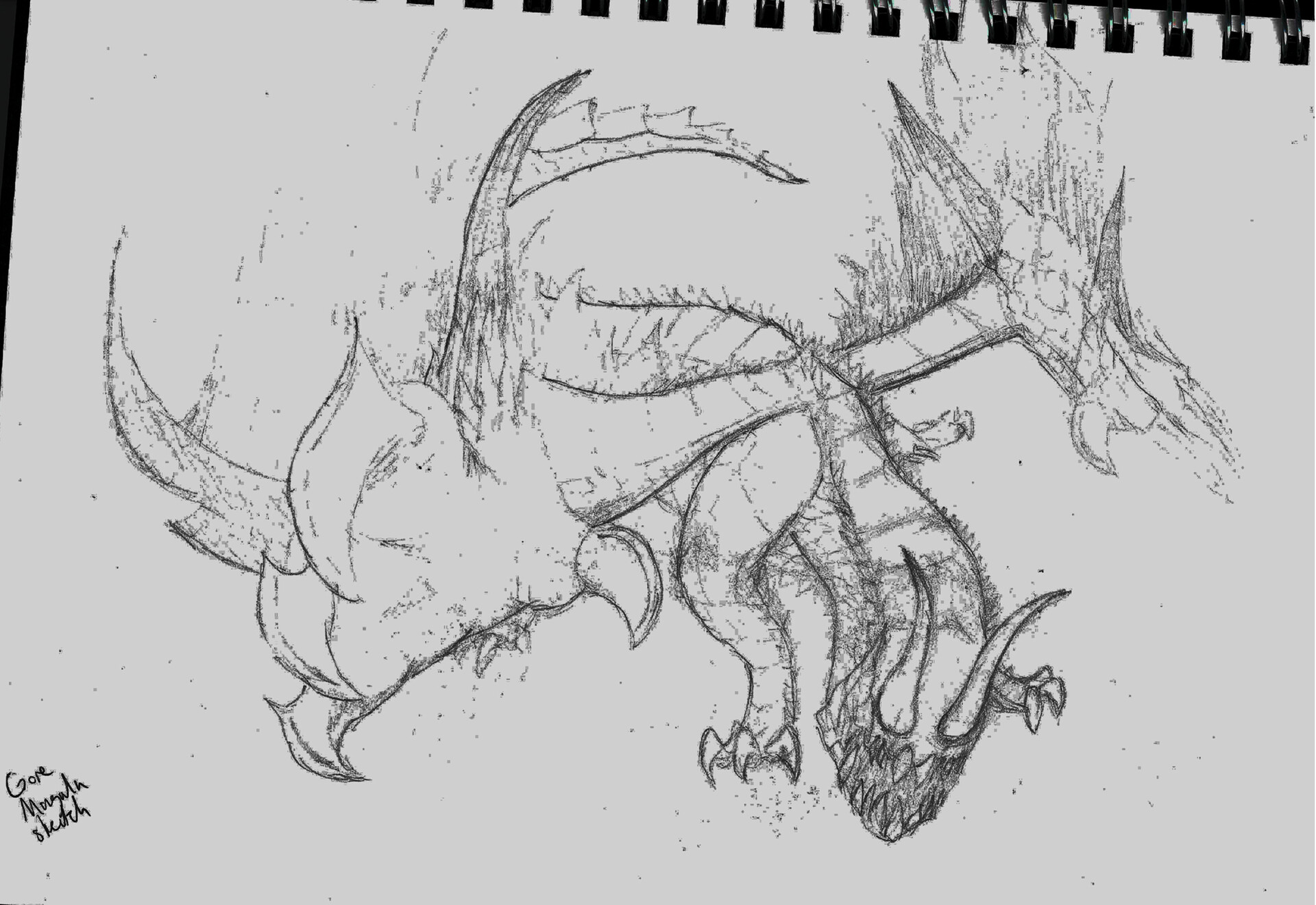 how to draw gore magala