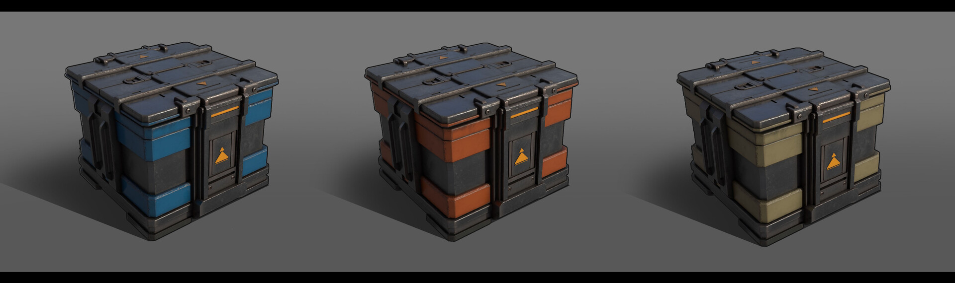 ArtStation - 科幻箱子设计练习 Sci-Fi Box Design Exercises