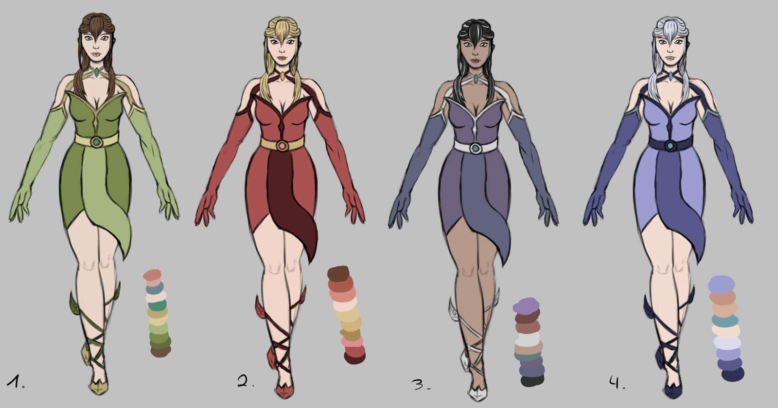 X TRIS - Female Concept Arts