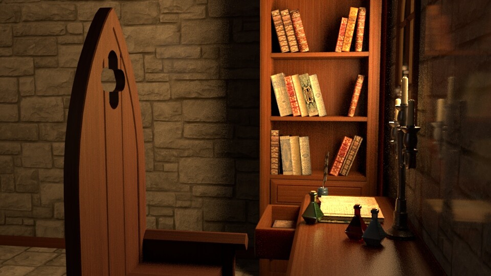 ArtStation - The Study~Prop Model