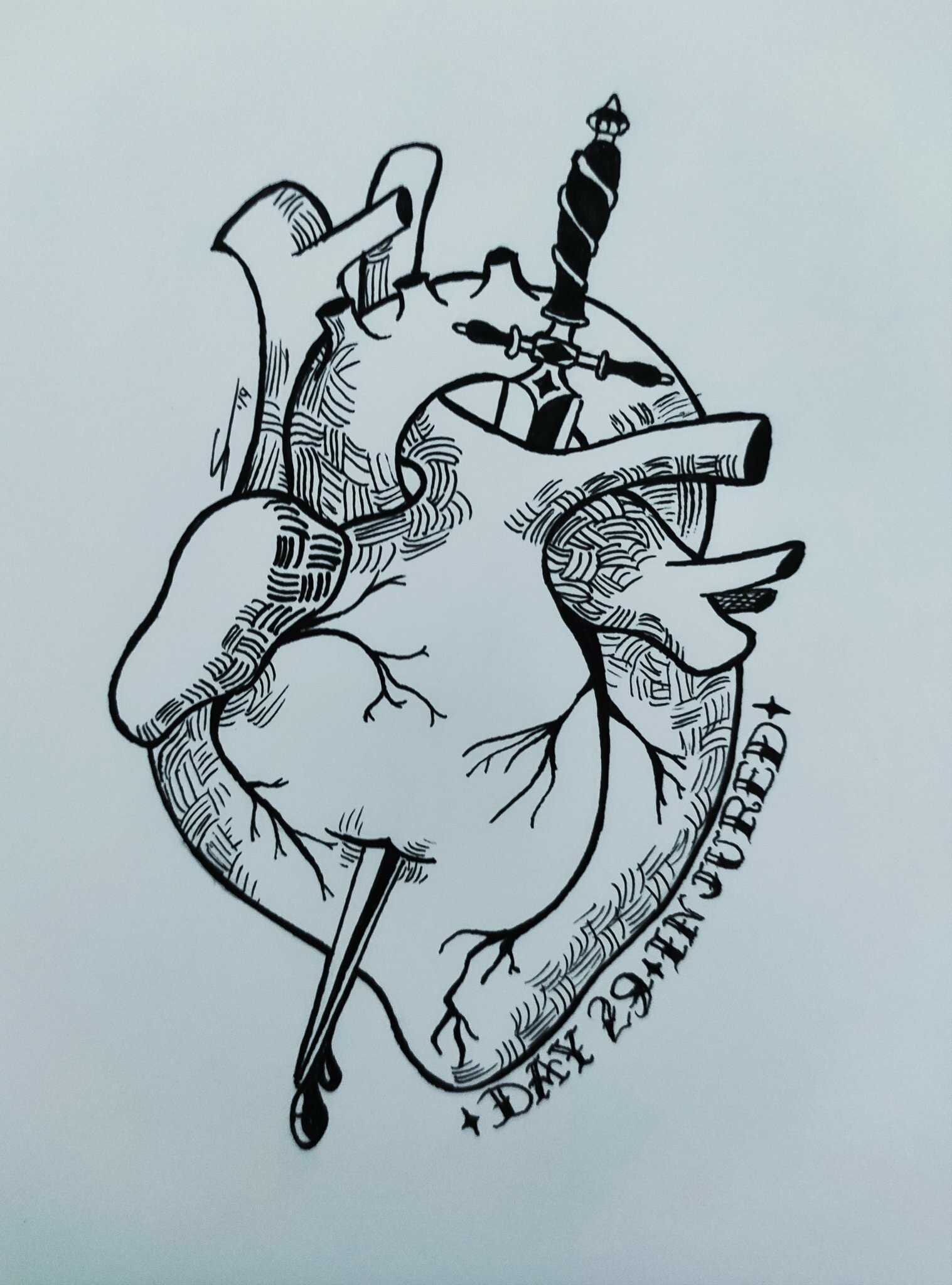 ArtStation - Inktober 2019 - Injured