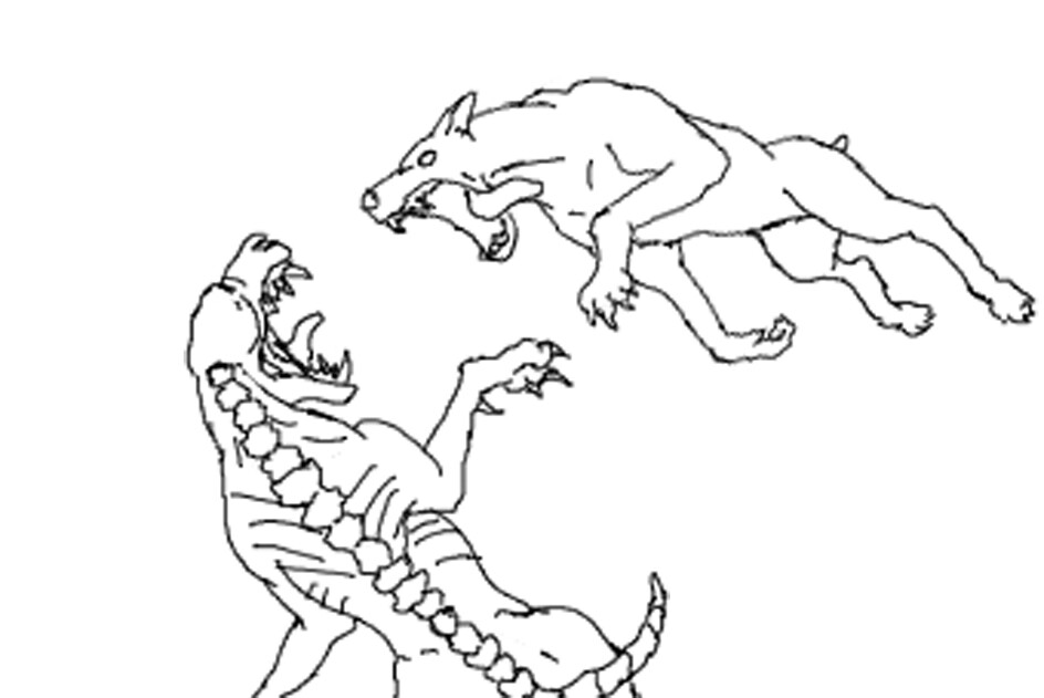 cerberus coloring sheet