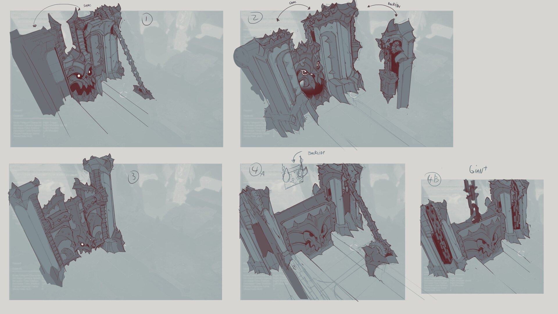 Baldi Konijn - Hell Environment Concepts